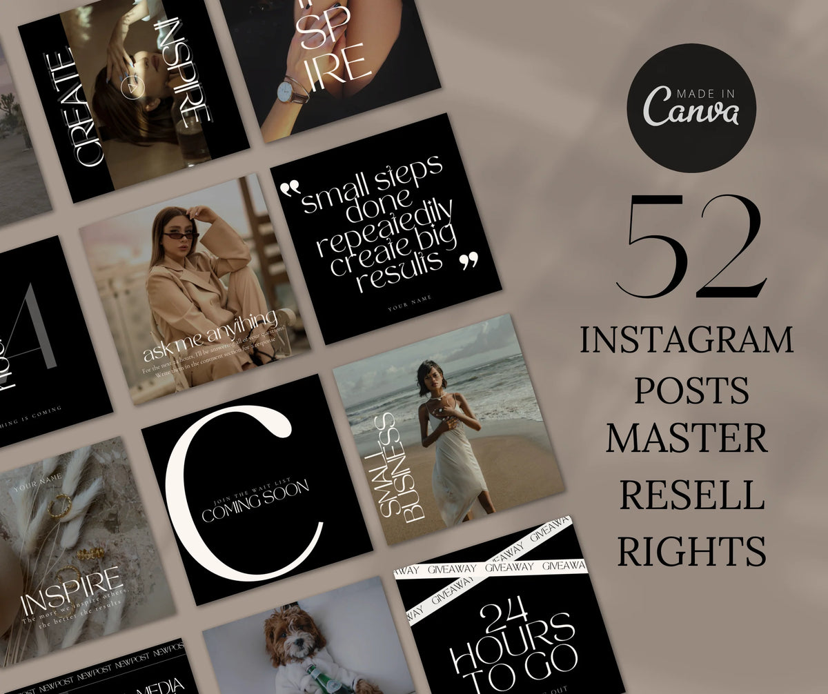 52 MRR Aesthetic Social Media Posts - No Photos Included ...